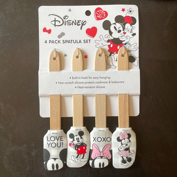 Disney | Kitchen | Disney Micke Mouse Silicone Spatula Set | Poshmark